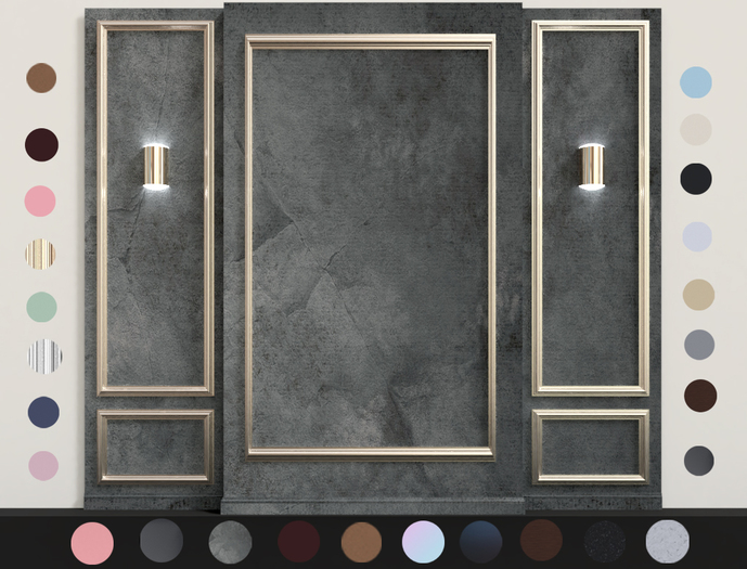 Second Life Marketplace - .:Abedul:. Eclectic Wall Panels / Sensations ...