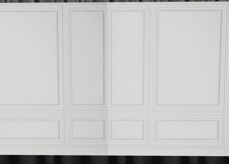 Second Life Marketplace - Contemporary White Chair Rail Texture CMT
