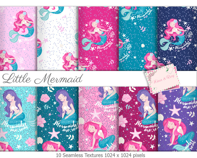 Second Life Marketplace - Little Mermaid - 10 Fairy Tale Textures ...