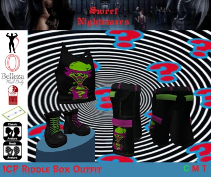 Second Life Marketplace - ~'SN'~ ICP Riddle Box Mesh Avatar Outfit