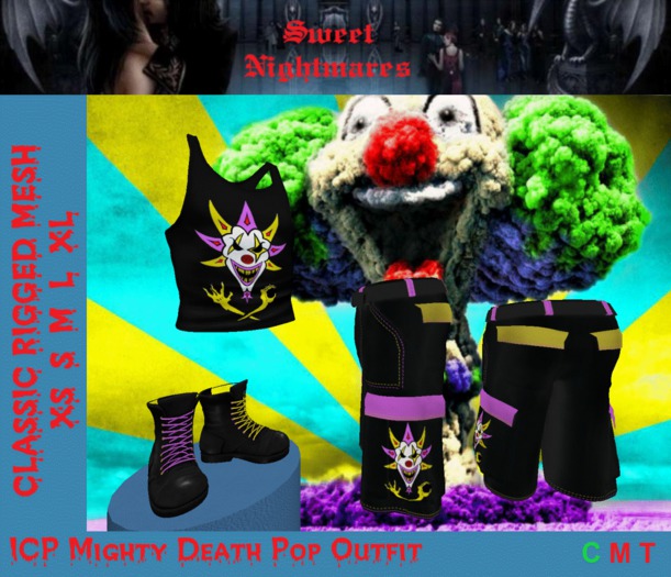 Second Life Marketplace - ~'SN'~ ICP Mighty Death Pop Classic Avatar Outfit