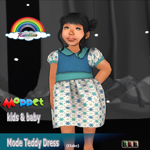 Second Life Marketplace - ((RBS)) Mode Teddy Dress (Flake) moppet kids ...