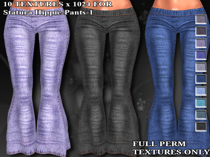 Second Life Marketplace - Statura Hippie-Pants-Textures Pack 2
