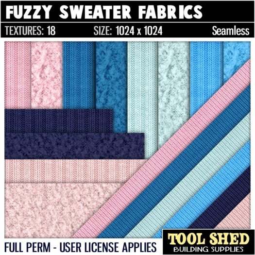 Second Life Marketplace - Tool Shed - Fuzzy Sweater Fabrics - Christmas ...