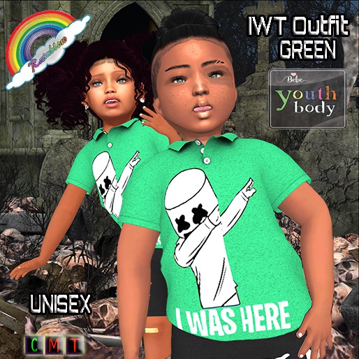 Second Life Marketplace - ((RBS)) IWT Outfit (Green) BEBE YOUTH