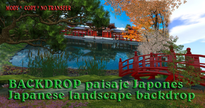 Second Life Marketplace - BACKDROP paisaje Japones BOX