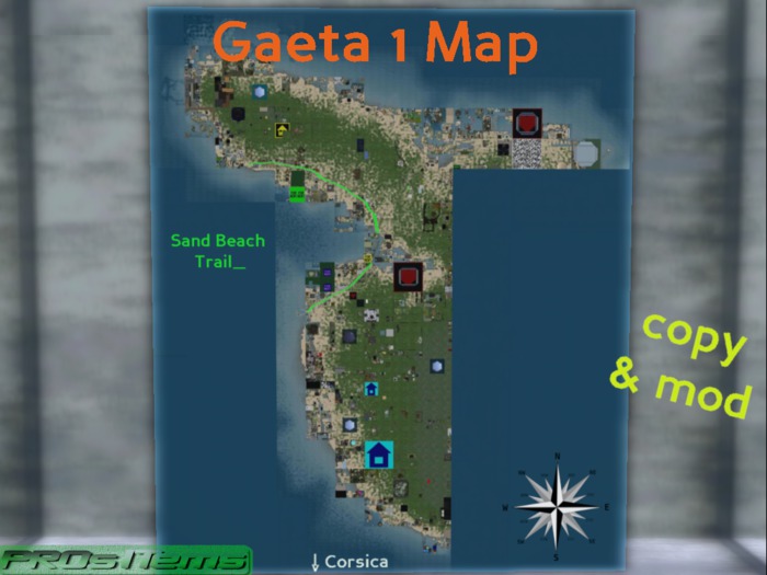 Second Life Marketplace - Gaeta 1 Map