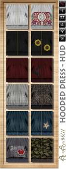 Second Life Marketplace - ***ArisArisB&W~HOODED DRESS~HUD