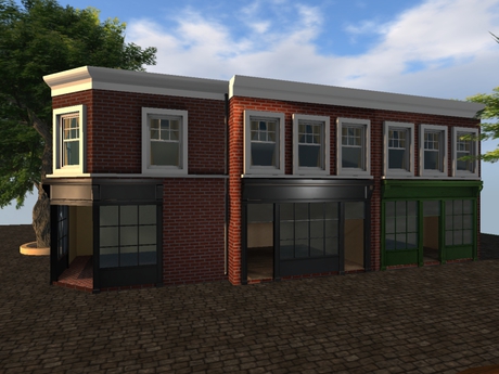 Second Life Marketplace - Set of 3 city shops