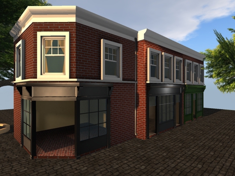 Second Life Marketplace - Set of 3 city shops