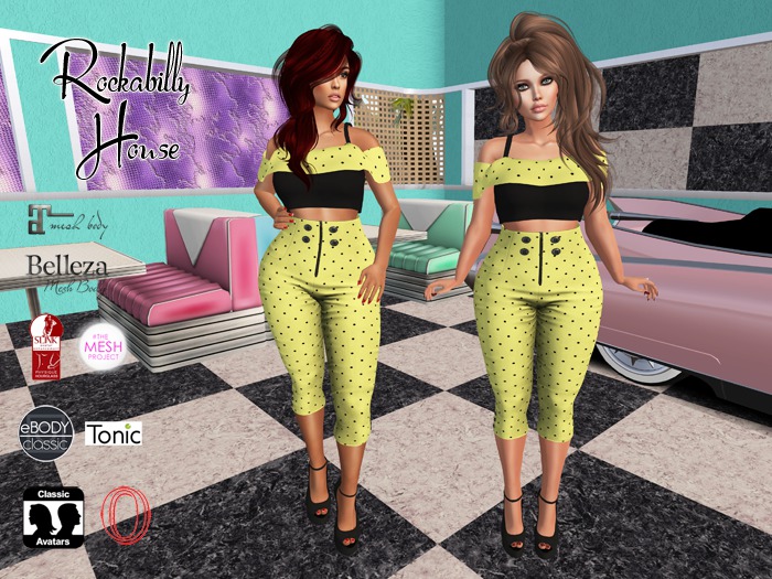 Second Life Marketplace - ..::Rockabilly House::.. Lemon Set Caty