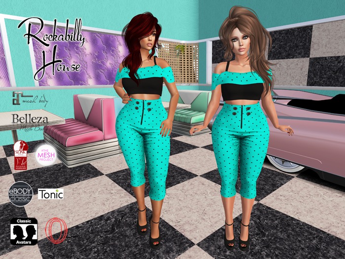 Second Life Marketplace - ..::Rockabilly House::.. Lemon Set Zoey