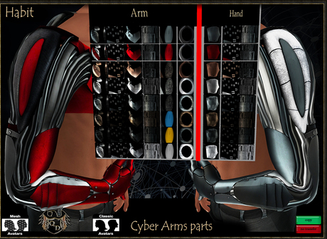 Second Life Marketplace - Cyber Arms part "Habit"