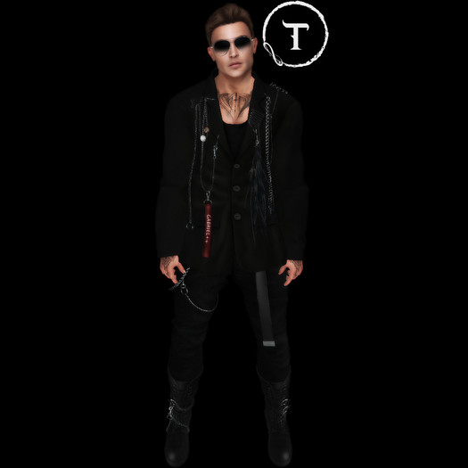 Second Life Marketplace - 3 Piece - Gabriel - Indictment Suit - *Black ...