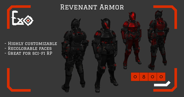 Second Life Marketplace - [Exo.core] // Revenant Armor