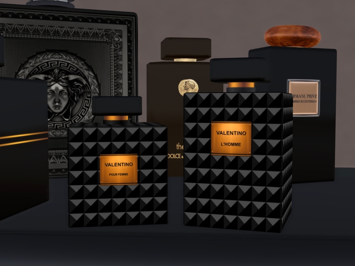 Second Life Marketplace - Perfume Cologne set Valentino 1