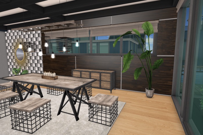 Second Life Marketplace - Retro Living Room Walls for Windlass Houseboat