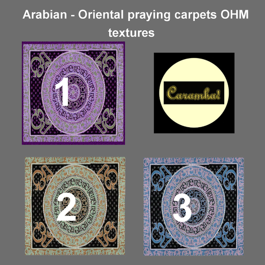Second Life Marketplace - Arabian - Oriental praying carpets OHM - textures