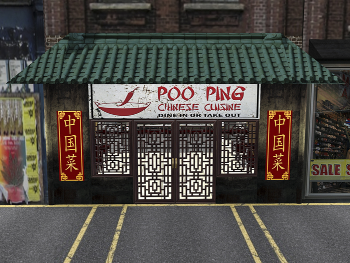 Second Life Marketplace - Mesh Urban Chinese Restaurant-Petite Friendly