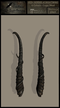Second Life Marketplace - =ED= HORNS of NIGHTWIND