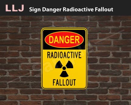 Second Life Marketplace - LLJ Sign Danger Radioactive Fallout