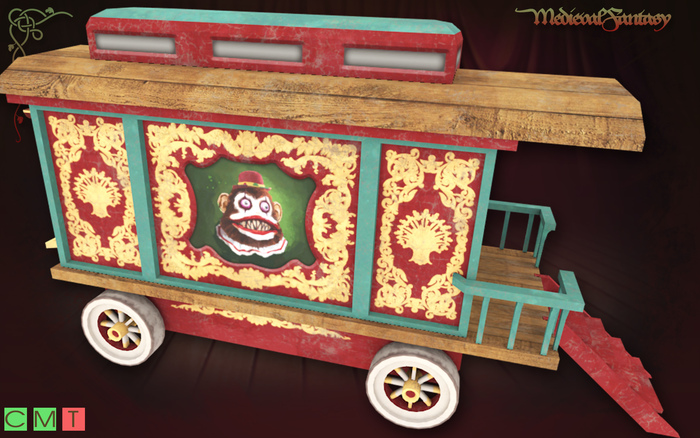 Second Life Marketplace - [MF] Circus carnival freakshow monkey wagon ...