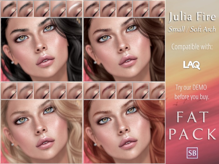 Second Life Marketplace - Eyebrows, LAQ: JuliaFire.Small.SoftArch:Fatpack Second Life Marketplace - Eyebrows, LAQ: JuliaFire.Small.SoftArch:Fatpack