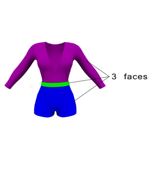 Second Life Marketplace - Full Perm Women's Deep V Cut Romper Shorts ...