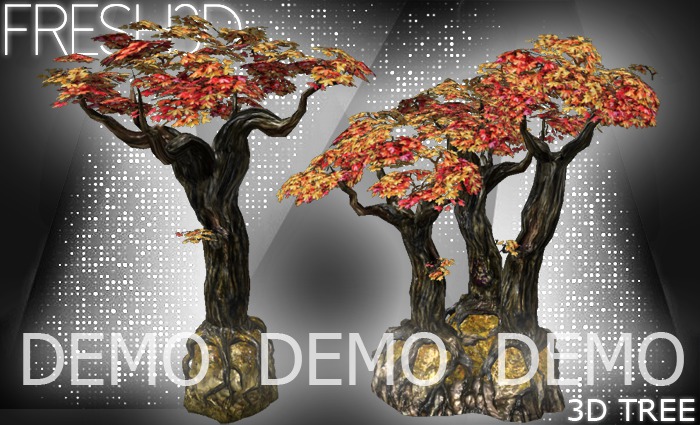 Second Life Marketplace - Fresh3D Delonix Tree DEMO