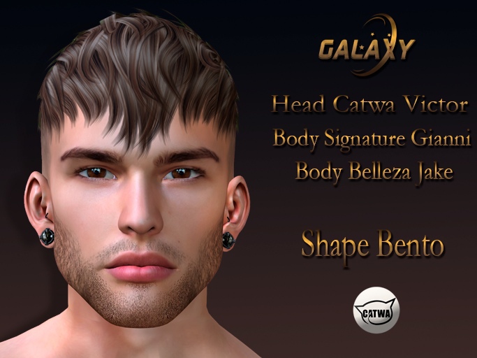 Second Life Marketplace - GALAXY- KEVIN - BENTO SHAPE SIGNATURE CATWA ...