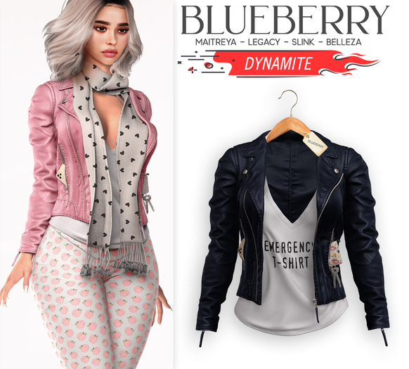 Second Life Marketplace - Blueberry - Dynamite - Jackets with Pockets - Sky