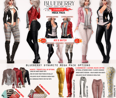 Second Life Marketplace - Blueberry - Dynamite Set - Mega Pack