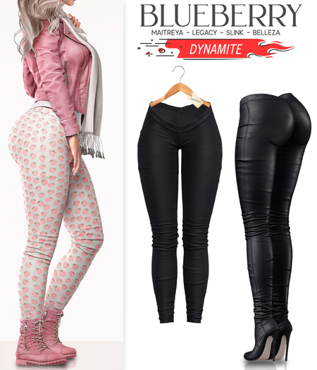 Second Life Marketplace - Blueberry - Dynamite - Leggings On Steroids ...