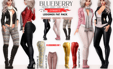 Second Life Marketplace - Blueberry - Dynamite - Leggings On Steroids ...
