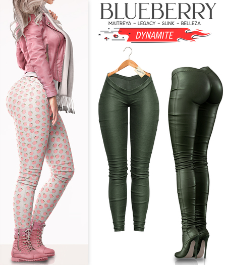 Second Life Marketplace - Blueberry - Dynamite - Leggings On Steroids ...
