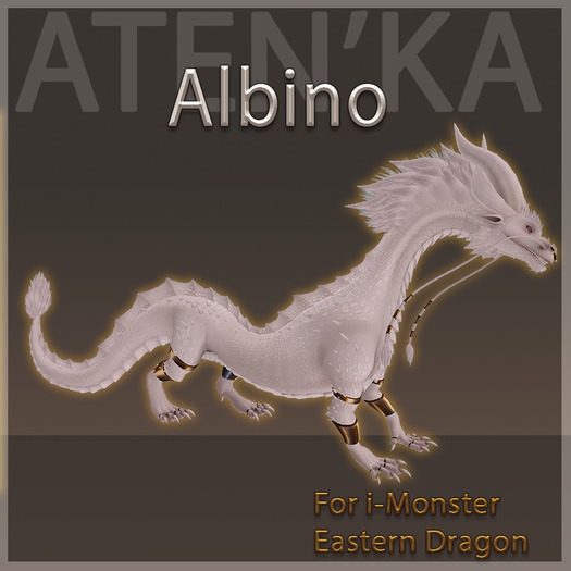 Second Life Marketplace - Aten'Ka - iMEastern Dragon - Albino