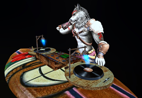 Second Life Marketplace - DiMi's - DJ Console Tiki With Pose