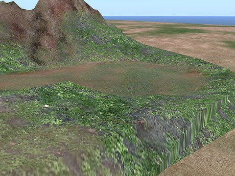 Second Life Marketplace - mountain terrain platform mesh