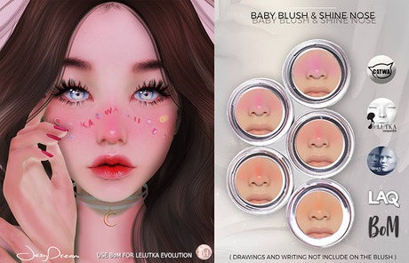 Second Life Marketplace - [ :: JesyDream :: ] Baby Blush & Shine Nose DEMO