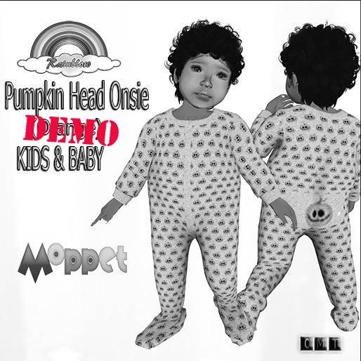 Second Life Marketplace - ((RBS)) Pumpkin Head Onsie (DEMO) Baby & Kids ...