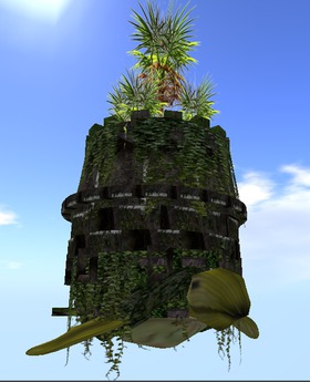 Second Life Marketplace - Castle in the sky on the back of a flying turtle