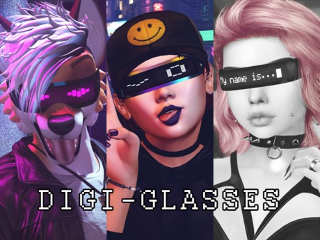 Second Life Marketplace - Digi-Glasses - Cyber LED Eyewear