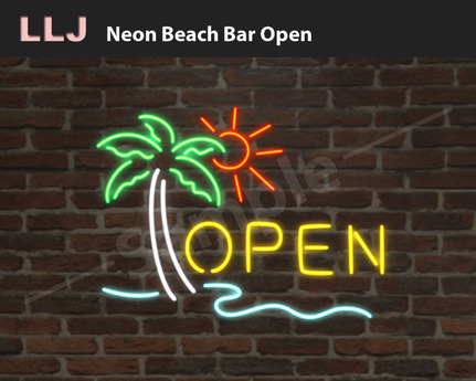 Second Life Marketplace - LLJ Neon Beach Bar Open