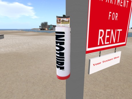 Second Life Marketplace - Apartment For Rent Sign w/NP&info nonCopy Ver ...