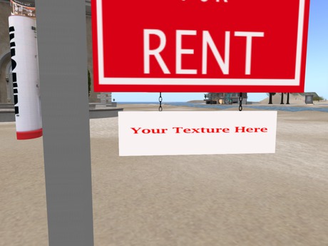 Second Life Marketplace - House For Rent Sign w/NP&info nonCopy Ver T1 ...