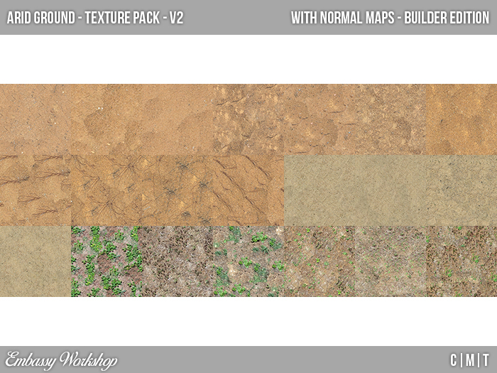 Second Life Marketplace - EW - Seamless Arid Ground Texture Pack ...