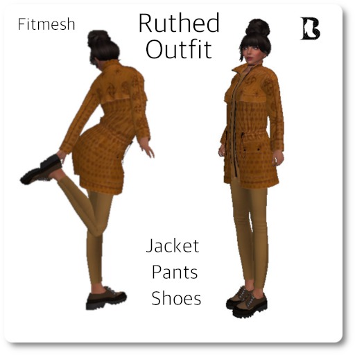 Second Life Marketplace - Ruthed 2020 Jacket Pants Shoes Outfit