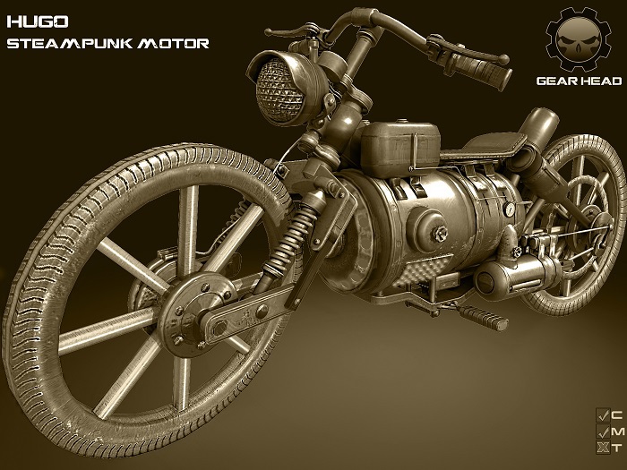 Second Life Marketplace - [GearHead] demo - Hugo steampunk motor