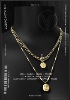 Second Life Marketplace - VOBE - Zodiac Coin ARIES (Silver)