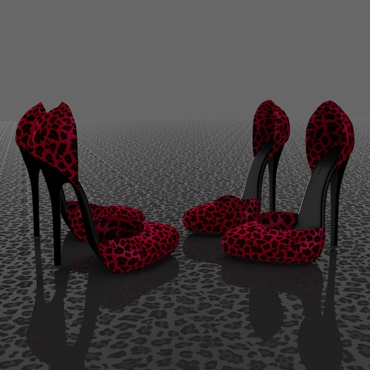 Second Life Marketplace - *Harmonia Red Leopard Stiletto Maitreya Kupra ...